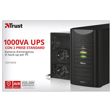 Trust Oxxtron 1000VA gruppo di continuità (UPS) 2 presa(e) AC | UPS in ...